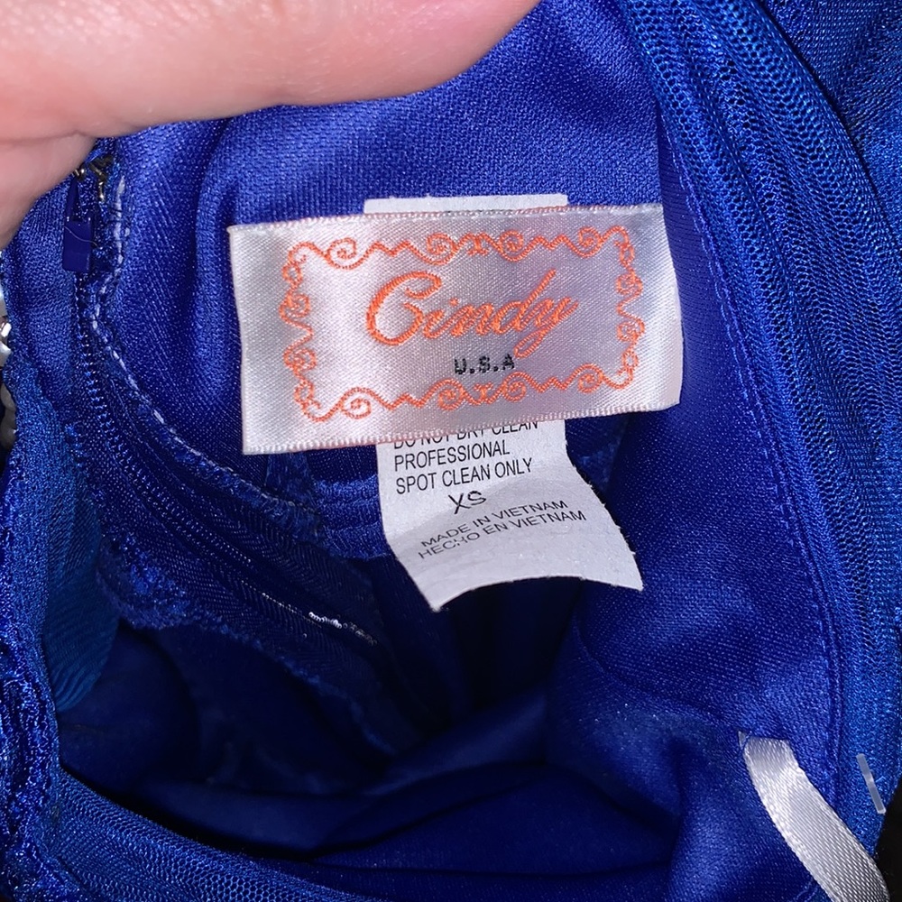 Cindy Usa Blue Formal Gown Sexy And Sweet Vintage Y2k - Gem